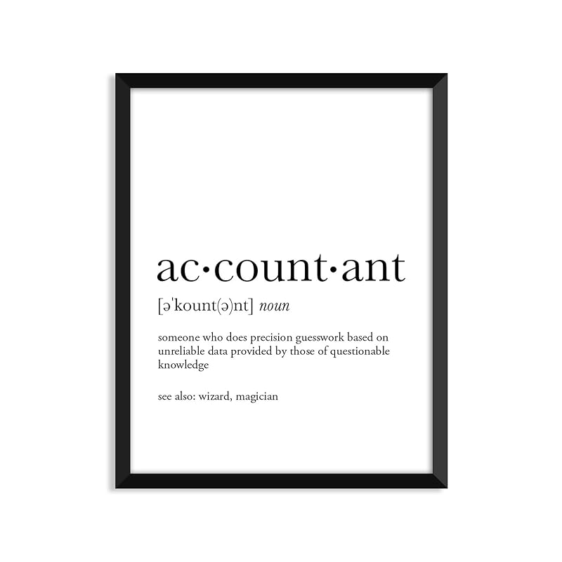 Amazon.com: Accountant definition - Unframed art print poster or ...