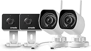 Amazon.com : Zmodo Cameras for Home Security (Indoor & Outdoor Camera ...