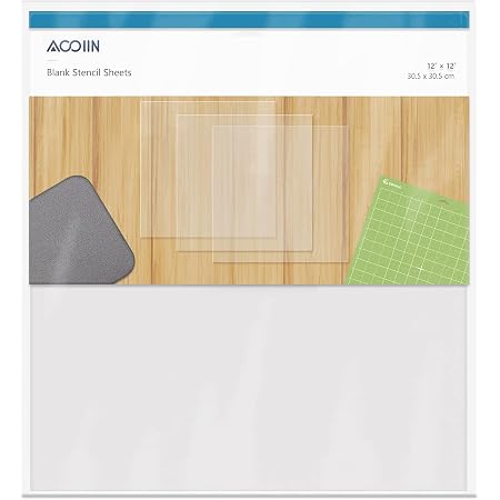 Amazon.com : BANLTRE 12 Pieces 6 mil Blank Template Material Stencils ...