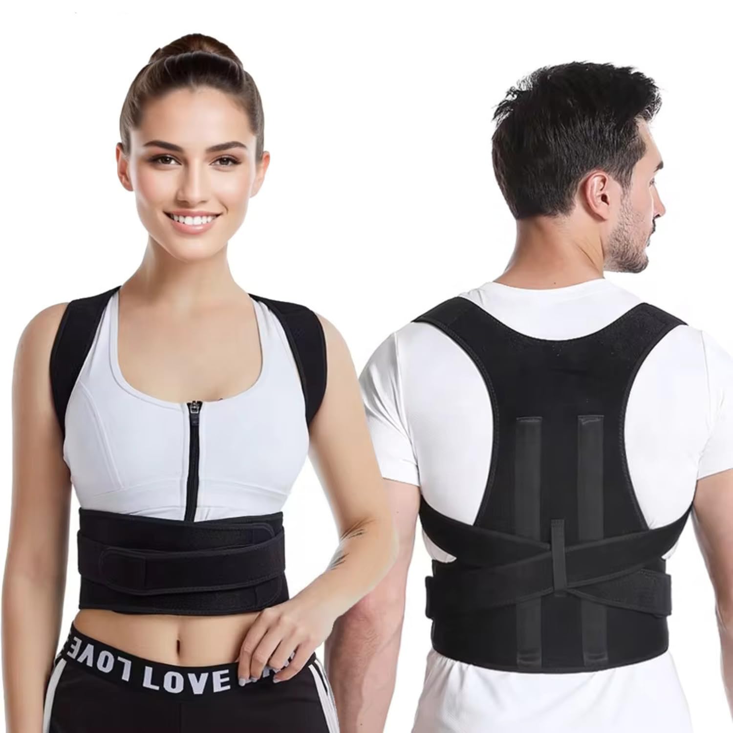 Buy Tranquil Threads Posture Corrector For Men Back Support Belt For ...