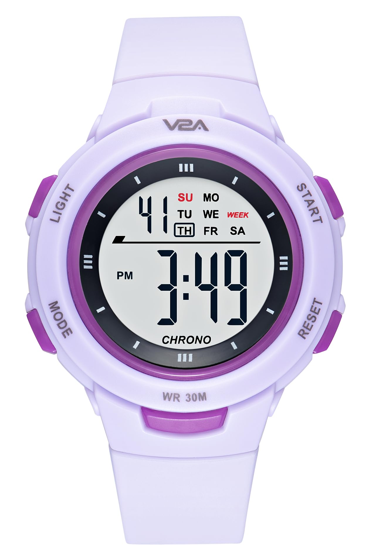 Buy V2A Resin Girls Purple Kids Digital Watch - Waterproof Digital ...