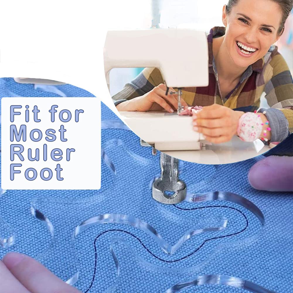 Snapklik.com : Quilting Template Rulers Free Motion Quilting Templates ...