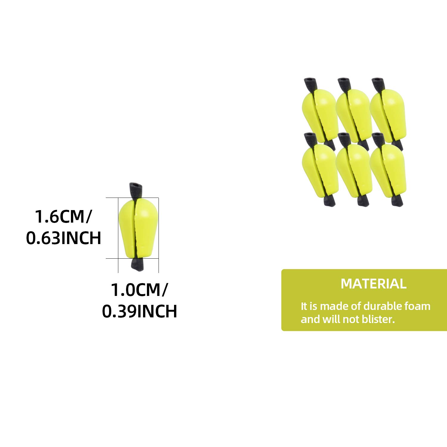 Snapklik.com : Fly Fishing Strike Indicator Foam Material Teardrop ...