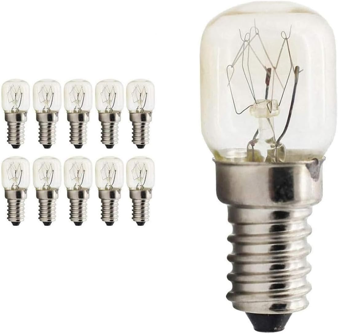 EZONEDEAL 10PCS Himalayan Salt Lamp Bulbs Globe Light Bulbs Heat ...