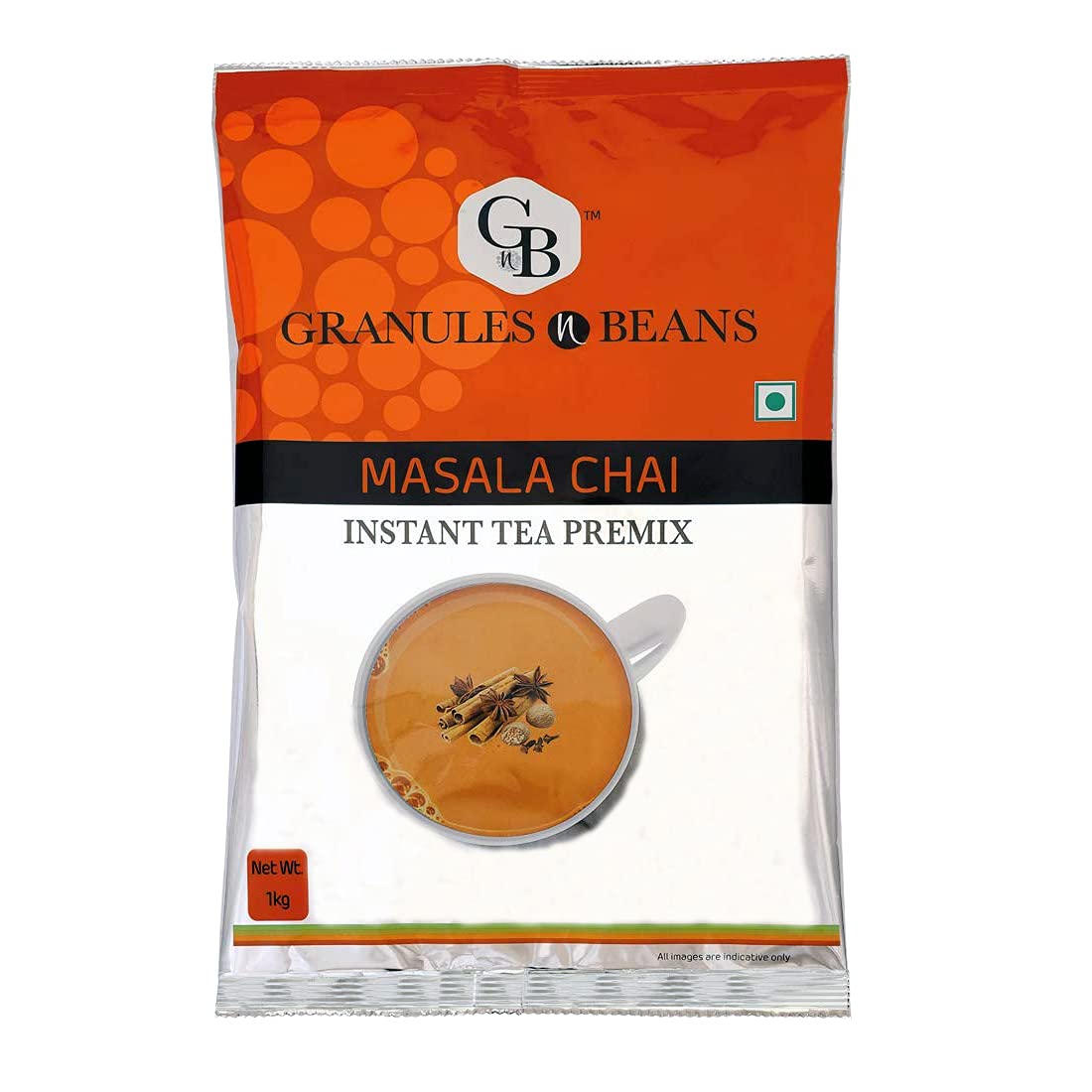 GnB GRANULES n BEANS Masala Chai Instant Tea Premix - 1kg | Spiced ...