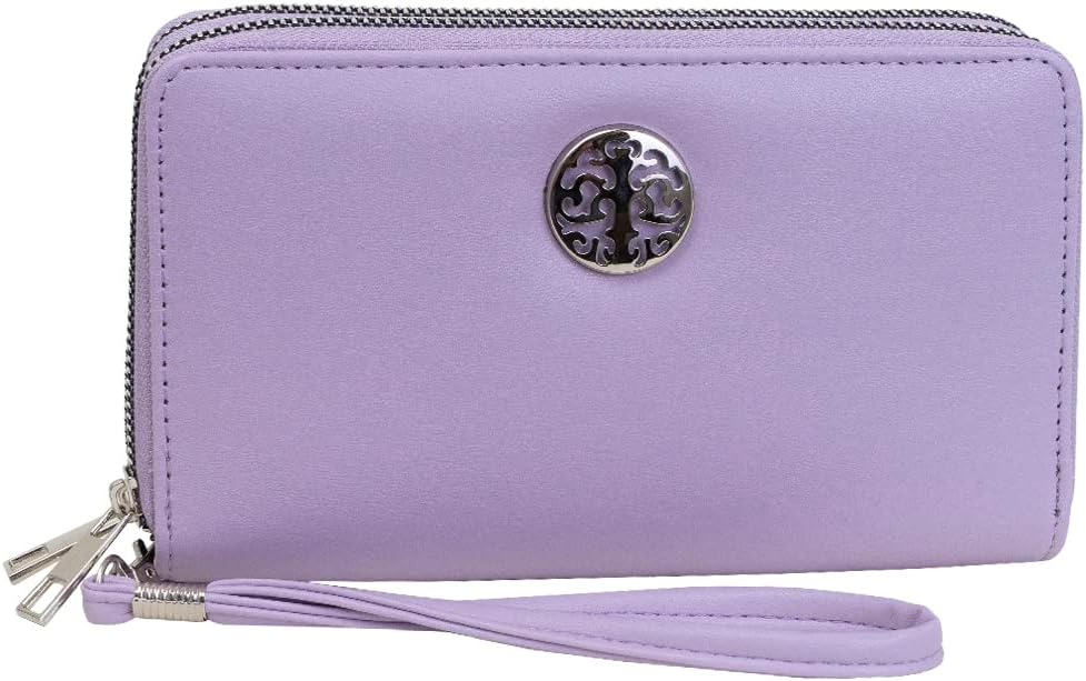 Amazon.com: Rebecca & Rifka Smooth Medallion Wristlet Wallet : Clothing ...