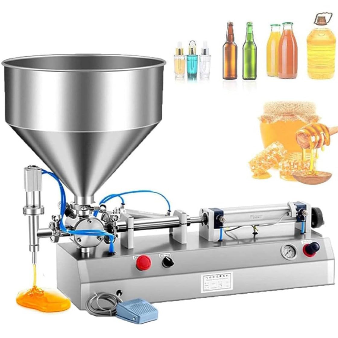 300W Stainless Steel Pneumatic Paste Filling Machine,Quantitative ...