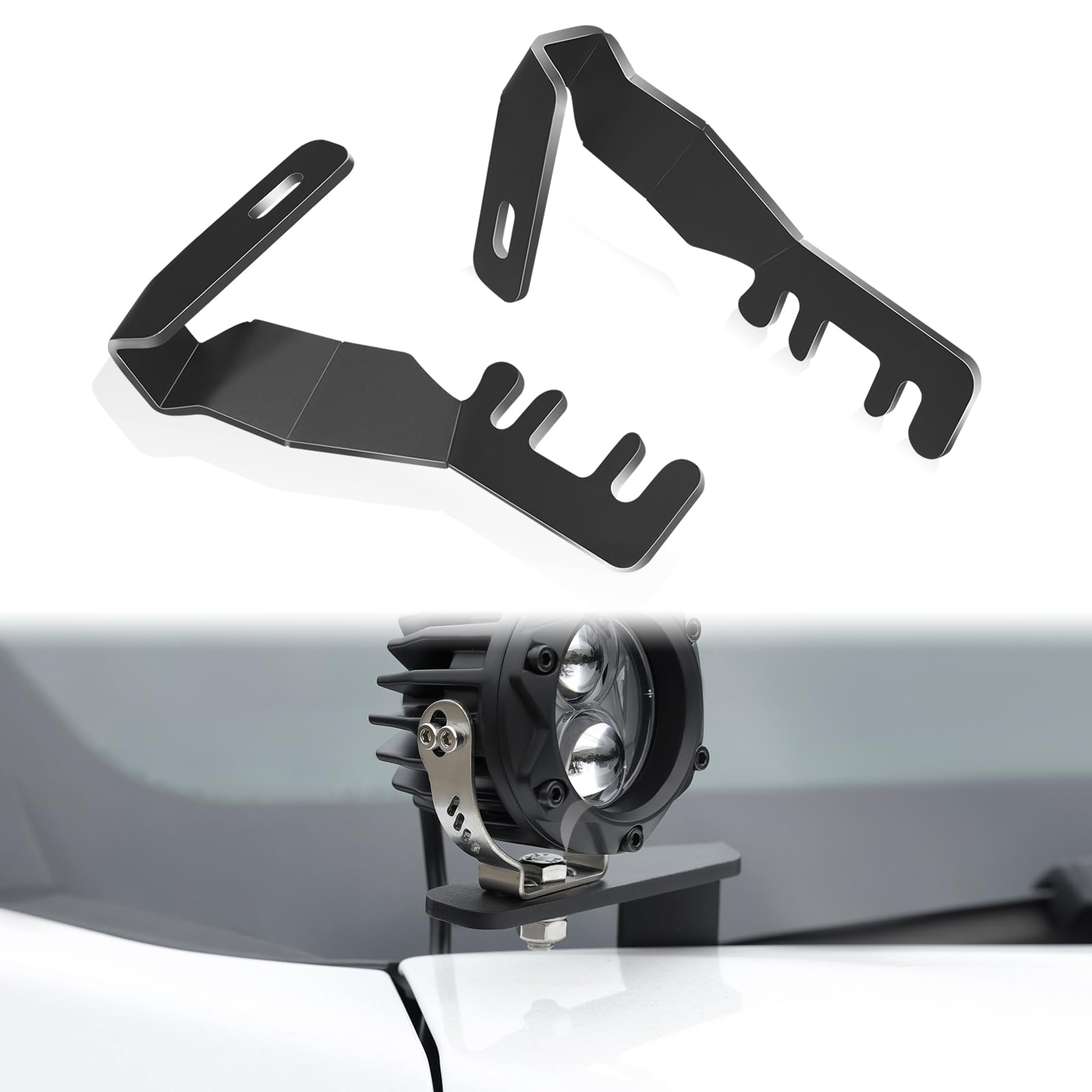 Buy Ditch Light Brackets Hood LED Light Brackets Compatible with 2022 ...