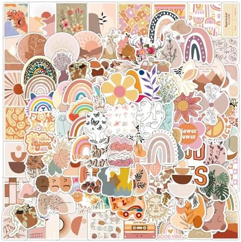 Amazon.com: 61pcs Black and White Simple Aesthetic VSCO Stickers for ...