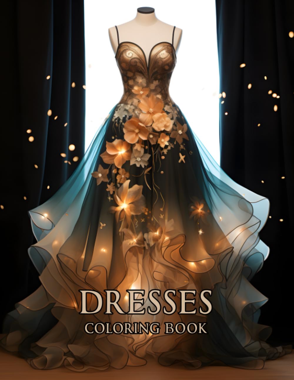 Amazon.com: Dresses Coloring Book: Showcasing Exquisite Vintage Dress ...