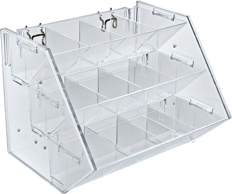 Amazon.com: Suzile 4 Pack Clear Slatwall Acrylic Retail Tray 3 ...