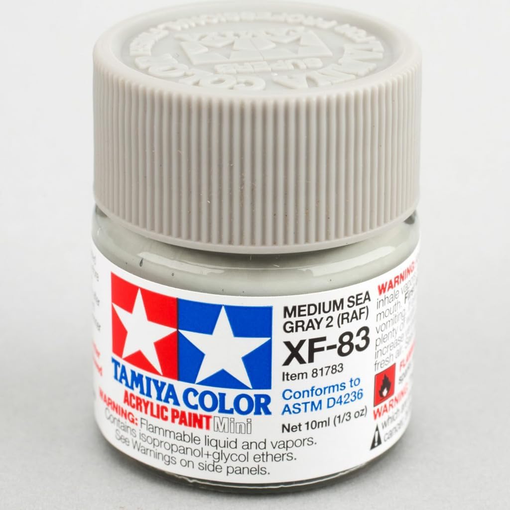 TAMIYA Acrylic Paint 10ml - XF-83 RAF Medium Sea Grey 2 - Model Paint ...