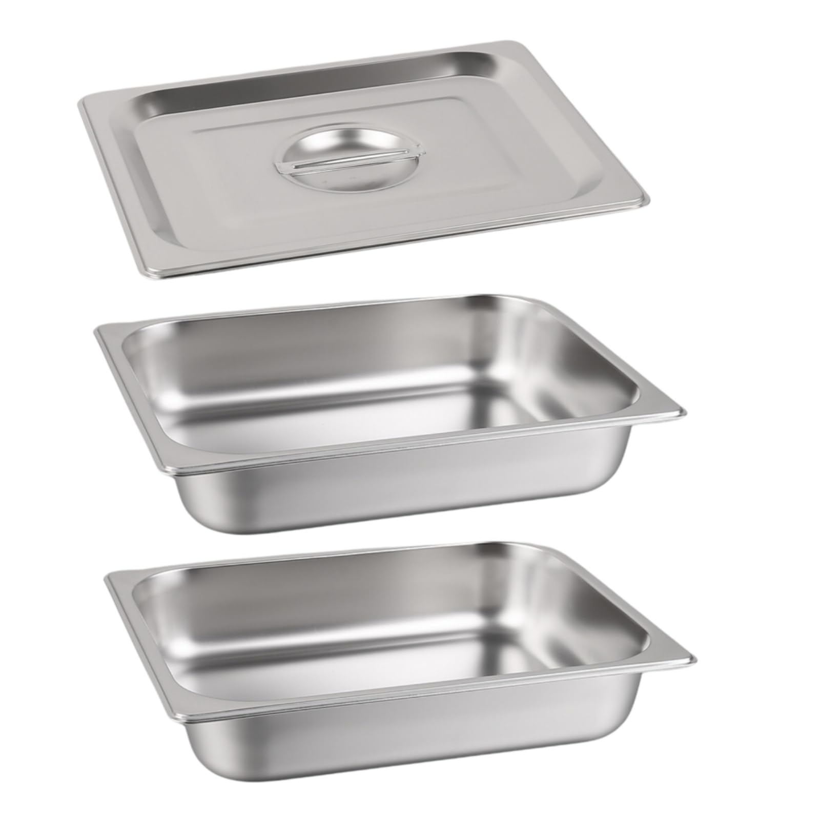 Amazon.com: Yotbule 3 Pack Hotel Pans, 1/2 Size 2.6" Deep, Commercial ...