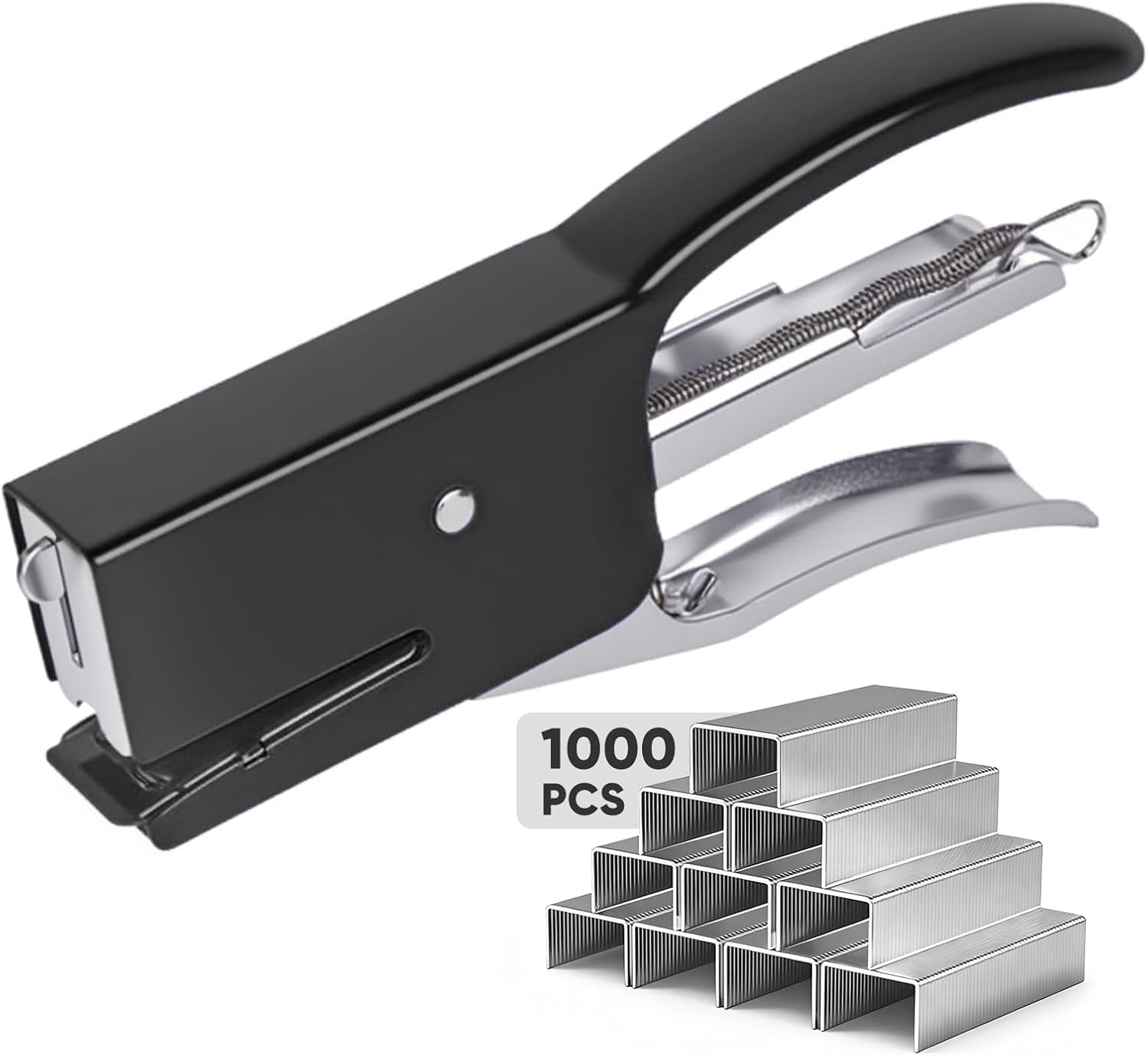 Amazon.com : Heavy-Duty Handheld Plier Stapler with 1000 Standard 1/4 ...
