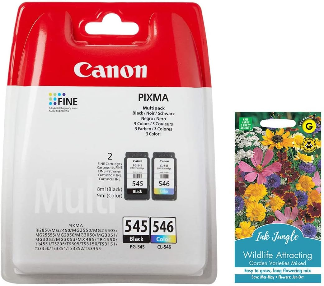Canon PG545 XL/CL546 XL High Capacity Ink Cartridges - Black and Color ...