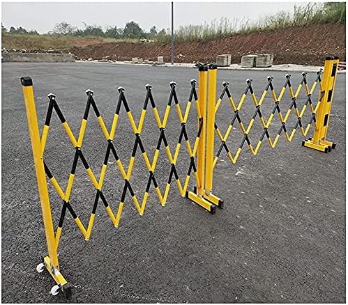 Amazon.com: TESHY Expandable Mobile Barricade Folding Safety Fence ...