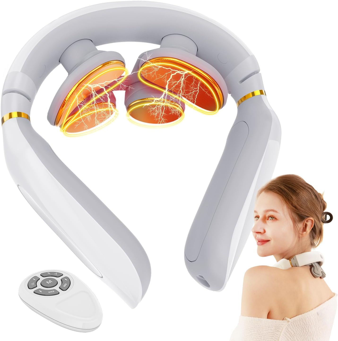 Amazon.com: Portable Electric Neck Massager with Heat - 3 Models, 15 ...