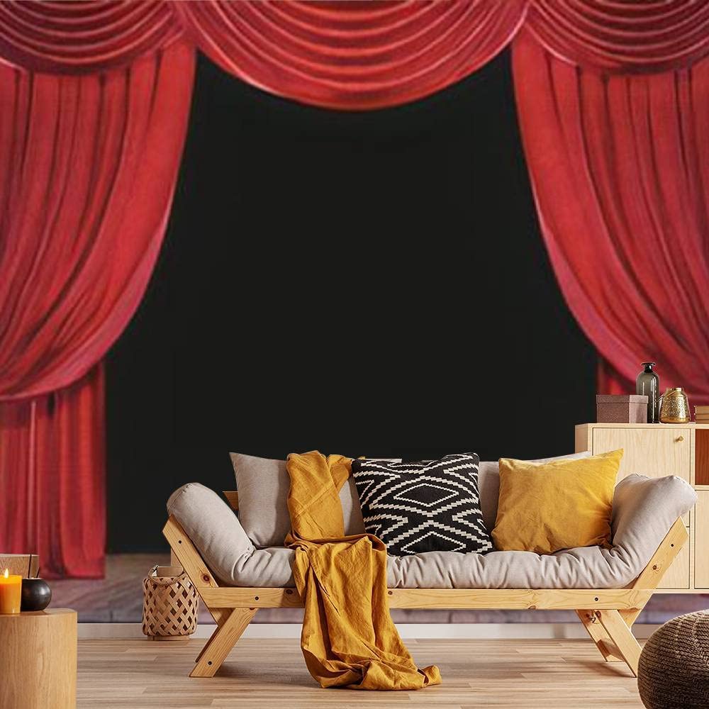 Red Curtain Open