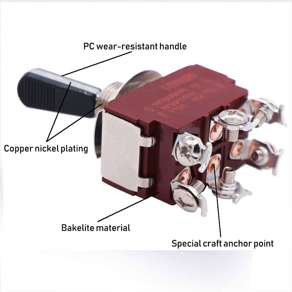 Snapklik.com : Twidec/Heavy Duty Rocker Toggle Switch 16A 250V DPDT 2 ...