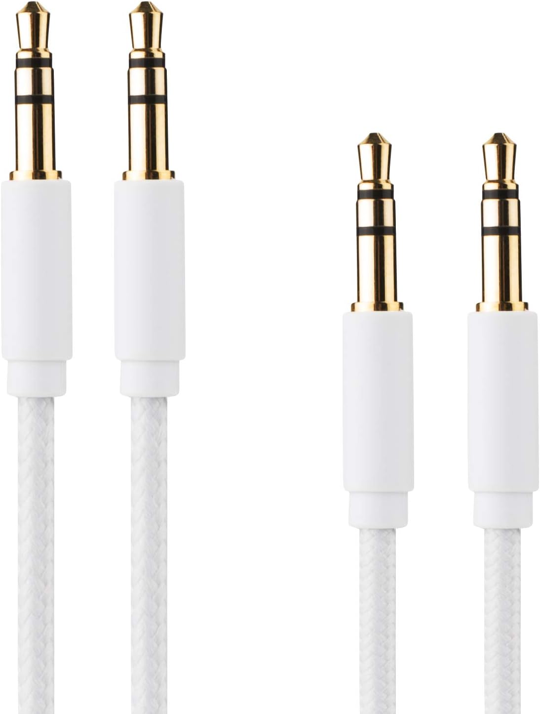 Amazon.com: Snug 4ft (1.2m) 3.5mm Headphones AUX Cable (Male to Male) 2 ...