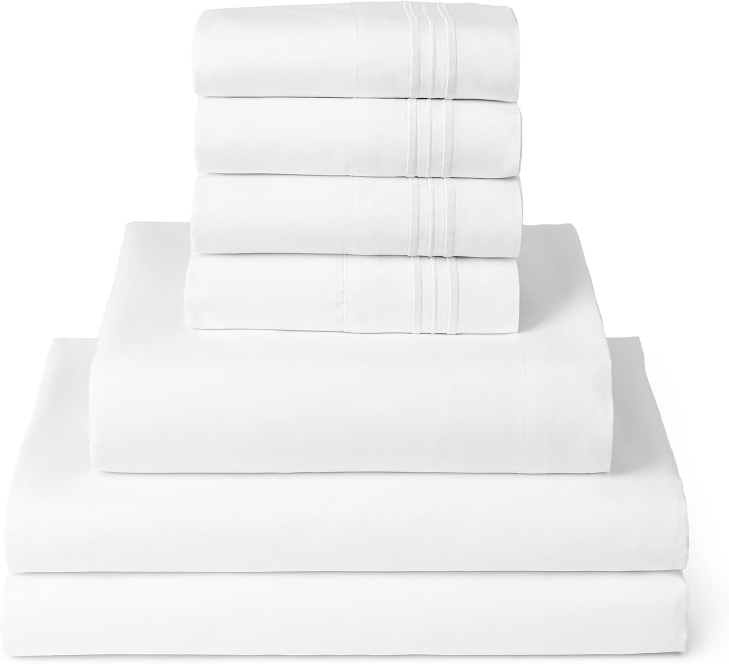 Amazon.com: Mellanni Split King Sheet Set - 7-Piece Iconic Collection ...