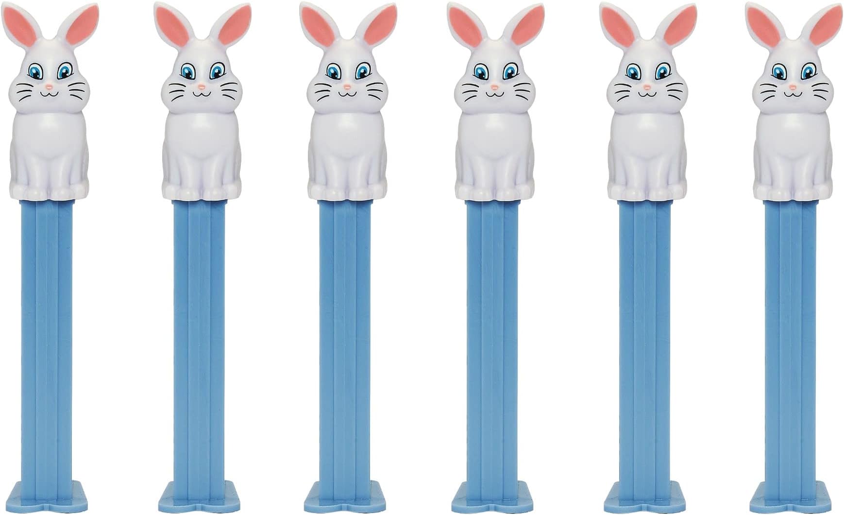 Amazon.com : PEZ Easter Candy Dispensers - Set of 6 Easter Bunny PEZ ...