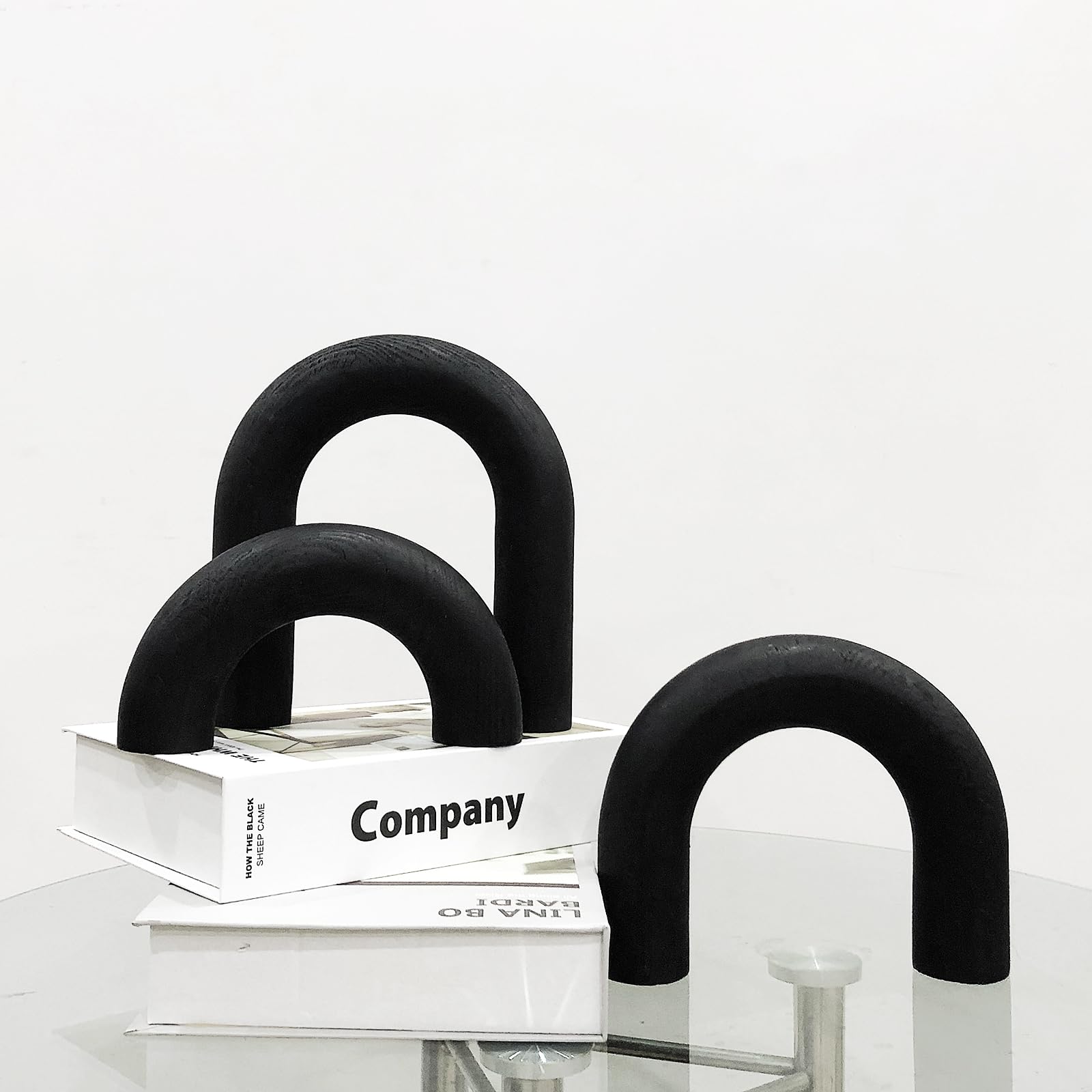 Amazon.com: Semeid 3Pcs Wood Arches Decorative Object Small Wooden Arch ...