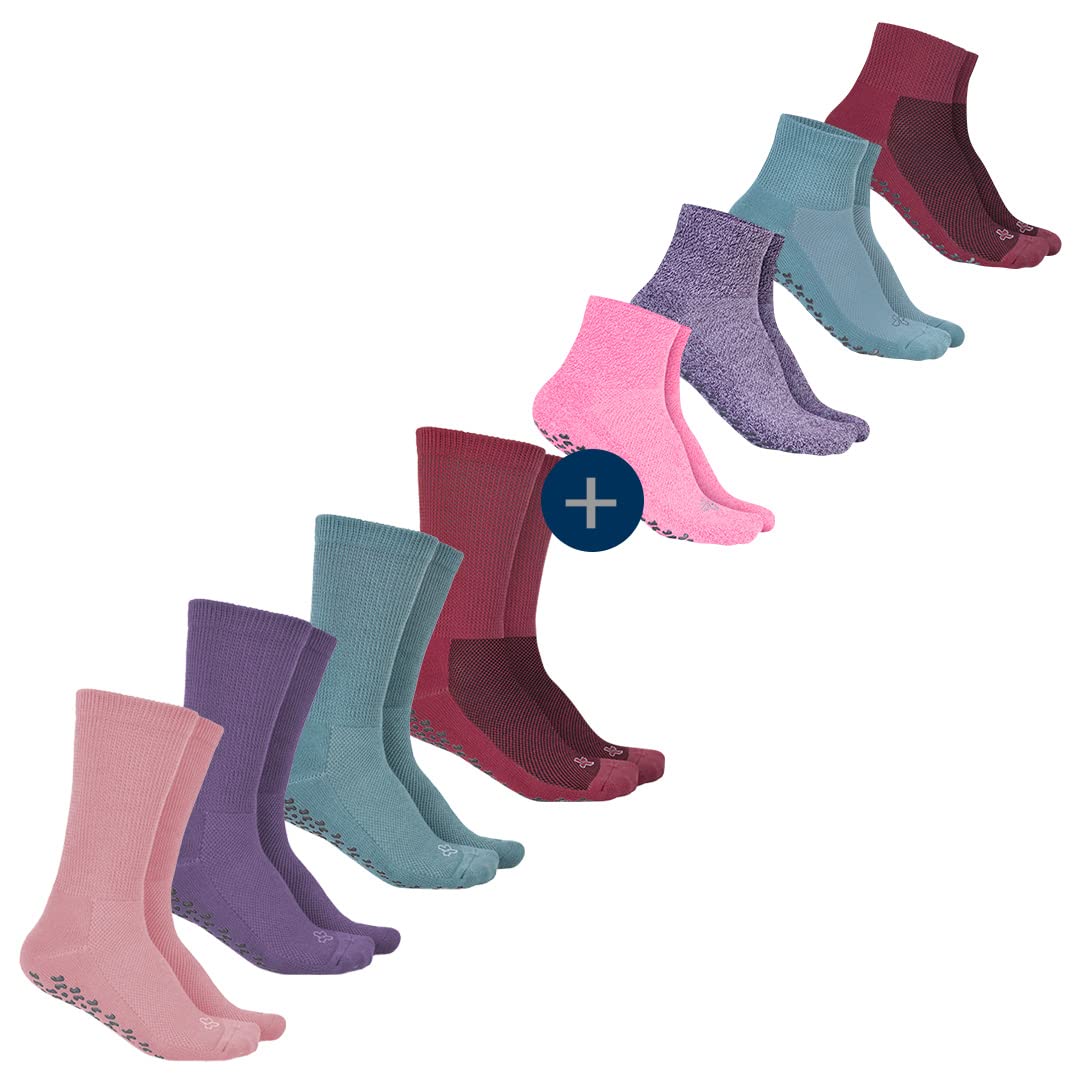 Amazon.com: Doctor's Select Diabetic Ankle Socks with Grippers Bundle ...