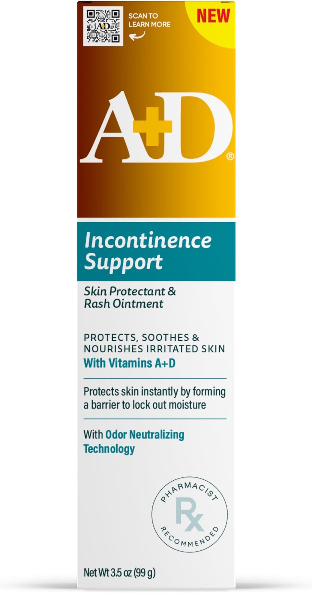 Amazon.com : A+D Incontinence Support Skin Protectant & Rash Ointment ...