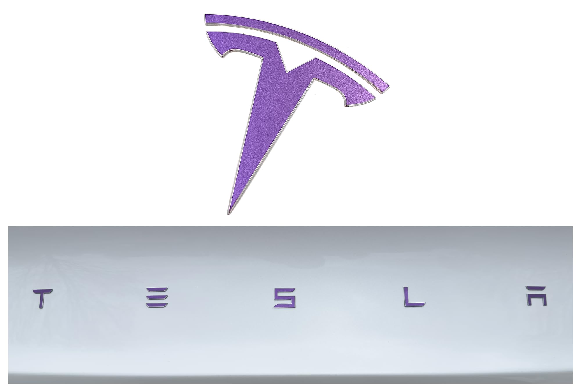 Snapklik.com : Custom Cut Graphics Vinyl Logo Wrap For Tesla Model 3