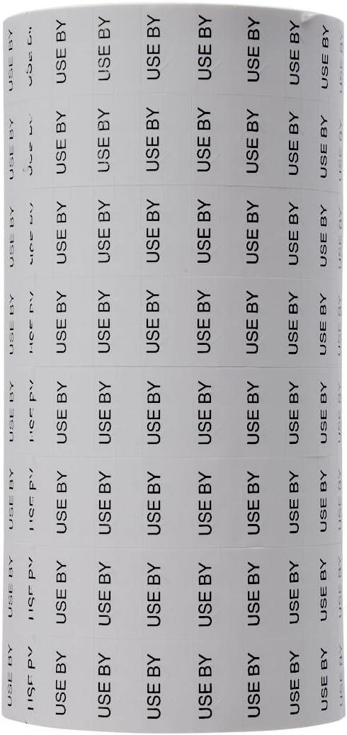 Amazon.com : Black Print on White"Sell by" Pricing Labels to fit ...