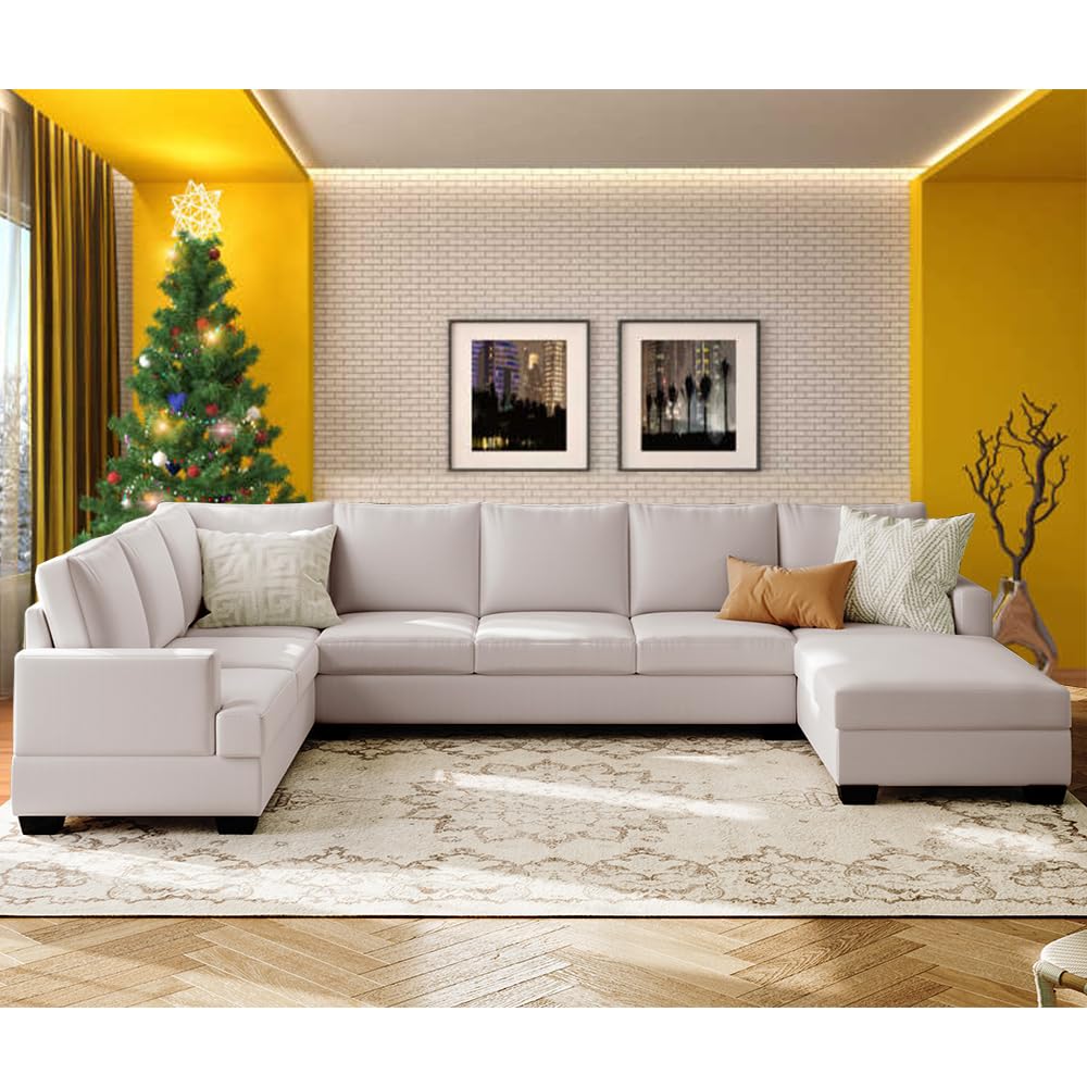 Amazon.com: UBGO Oversized Modular Sofa, U-Shaped Upholstered Sofa ...