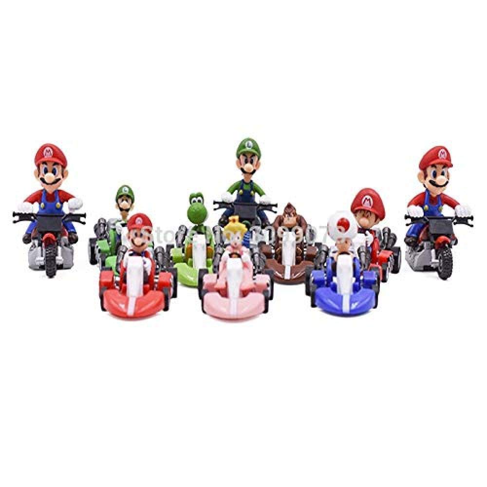 Buy 10Pcs/Set Super Mario Bros Figures 3 5-5cm Japan Anime Luigi ...
