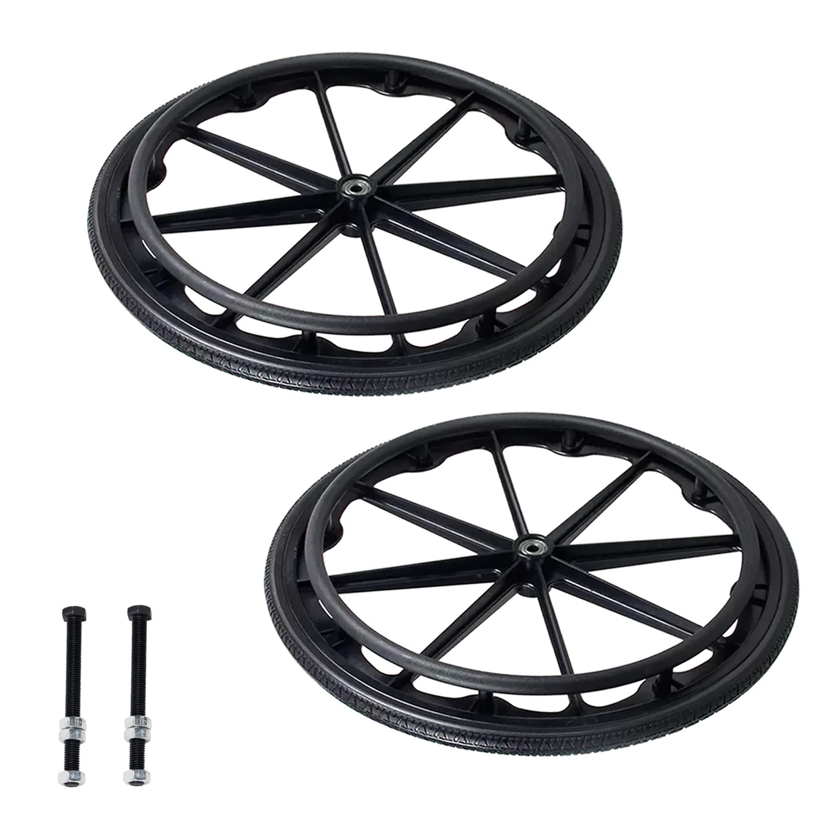 Amazon.com: Wheelchair Rear Wheel Replacement 20 22 24 Inch ...