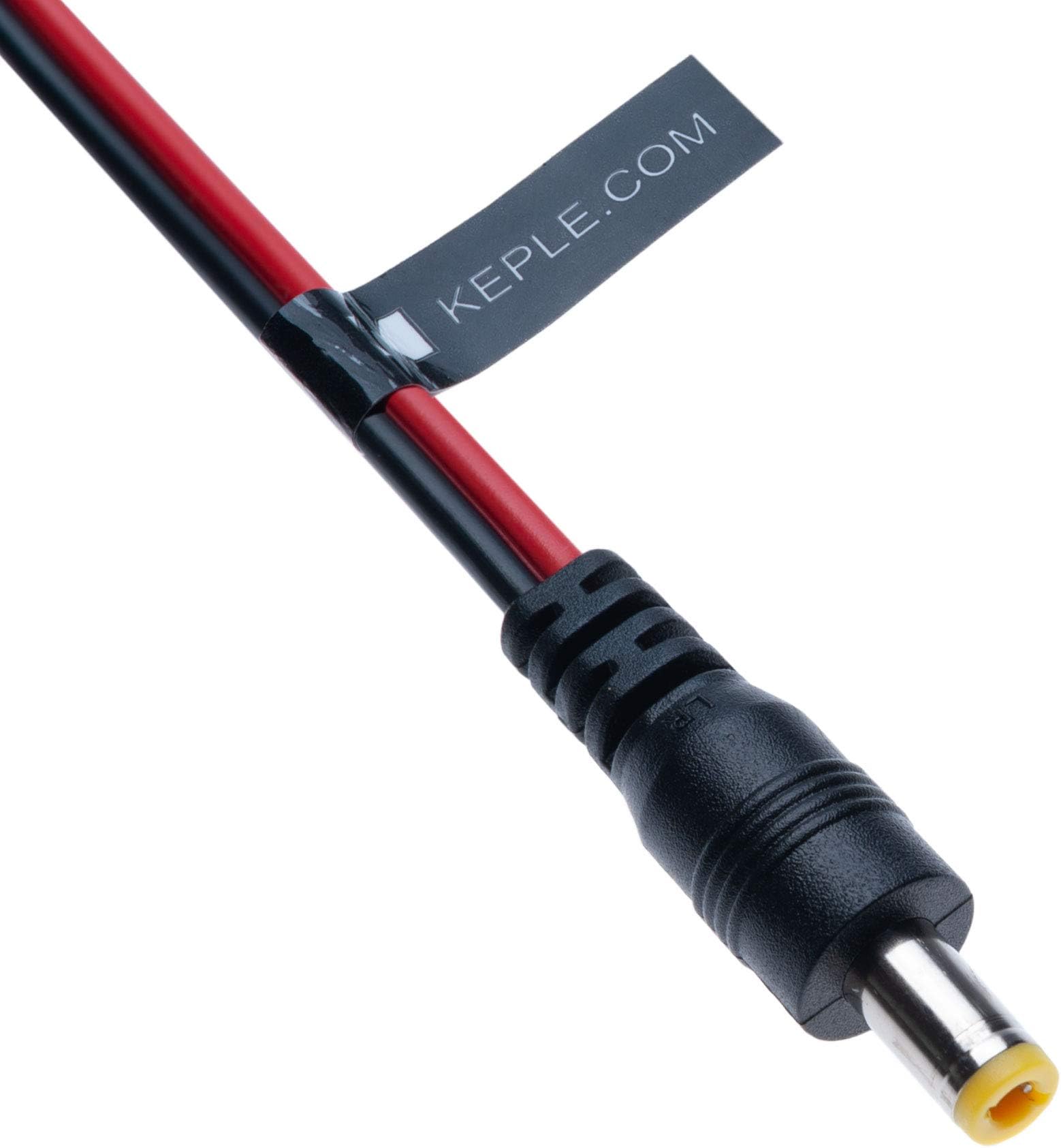Amazon.com: DC Power Extension Cable Male 2.5mm / 5.5mm to Bare End ...