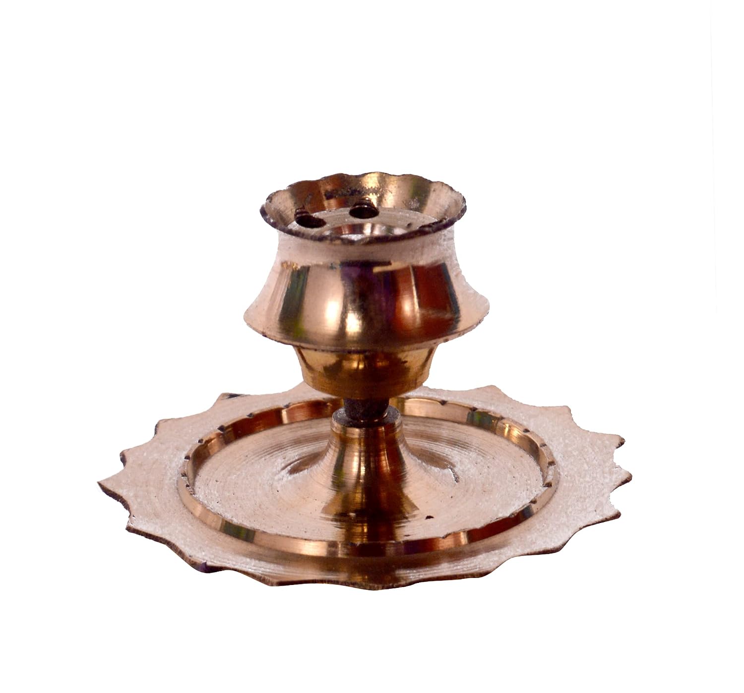 NAVPATRAM Divine Brass Agarbatti Stand | Agarbatti Holder for Pooja at ...
