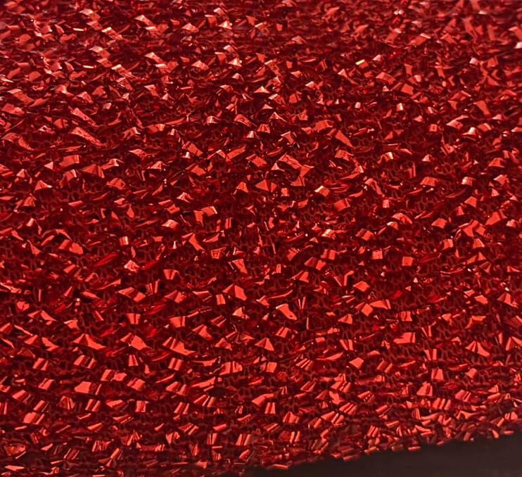 Amazon.com: YYCRAFT Sparkling Tinsel Lurex Fabric by The Yard Stretch ...
