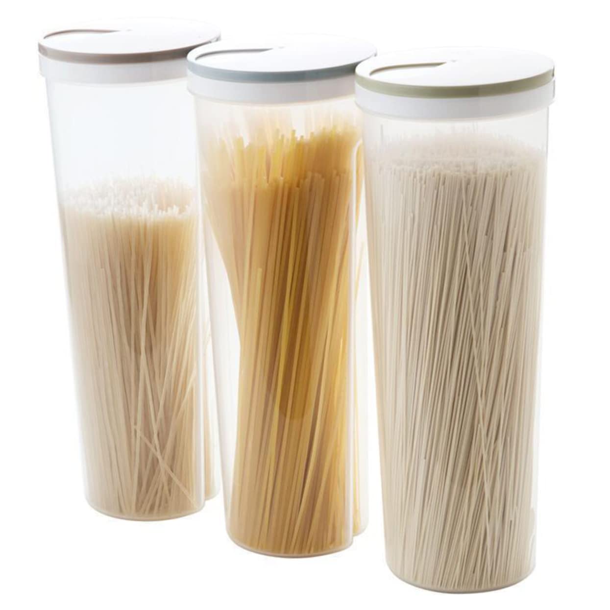 Amazon.com: Cabilock kitchen container Spaghetti Container Storage rice ...