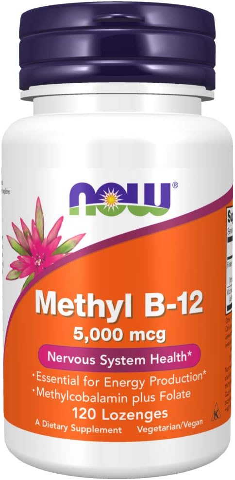 Amazon.com: Methyl B12 - Methylcobalamin Plus Folic Acid - 5,000 MCG ...