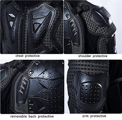 Snapklik.com : OHMOTOR Motorbike Protective Armour Chest Back Spine ...