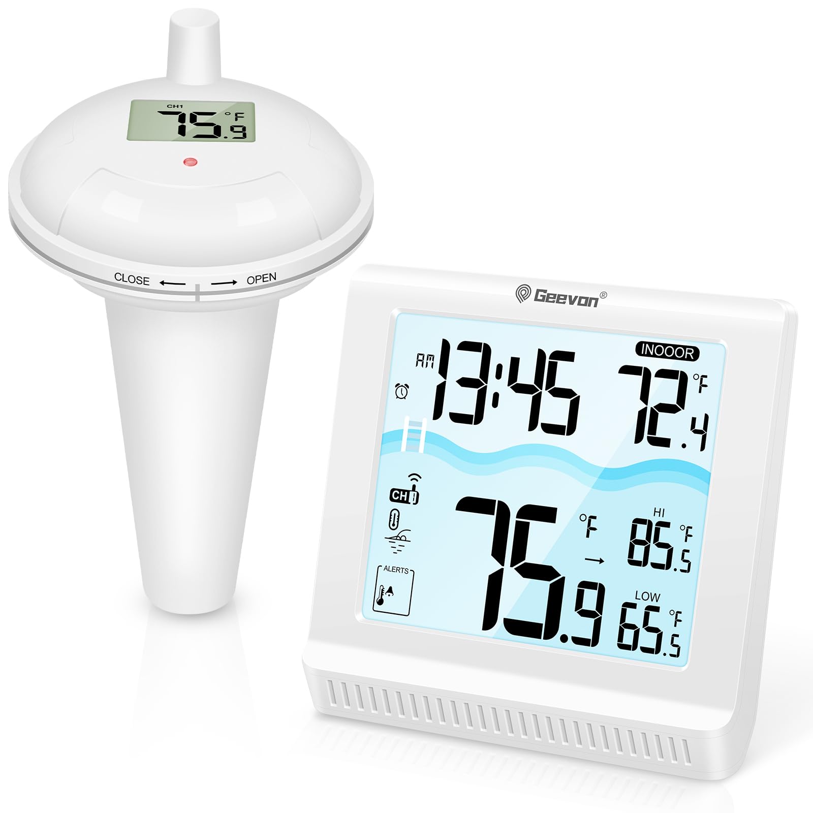 Snapklik.com : GEEVON Wireless Pool Thermometer Floating Easy Read ...