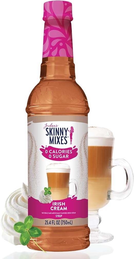 Jordan's Skinny Mixes Irish Cream Syrup | Zero Calories, Zero Sugar ...