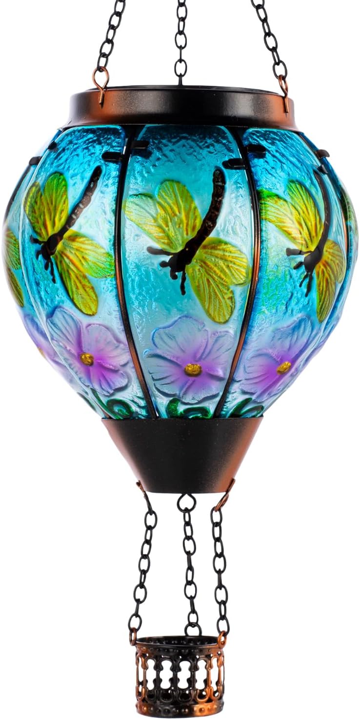Amazon.com: DREAMSKIP Dragonfly Solar Hot Air Balloon Lantern with ...