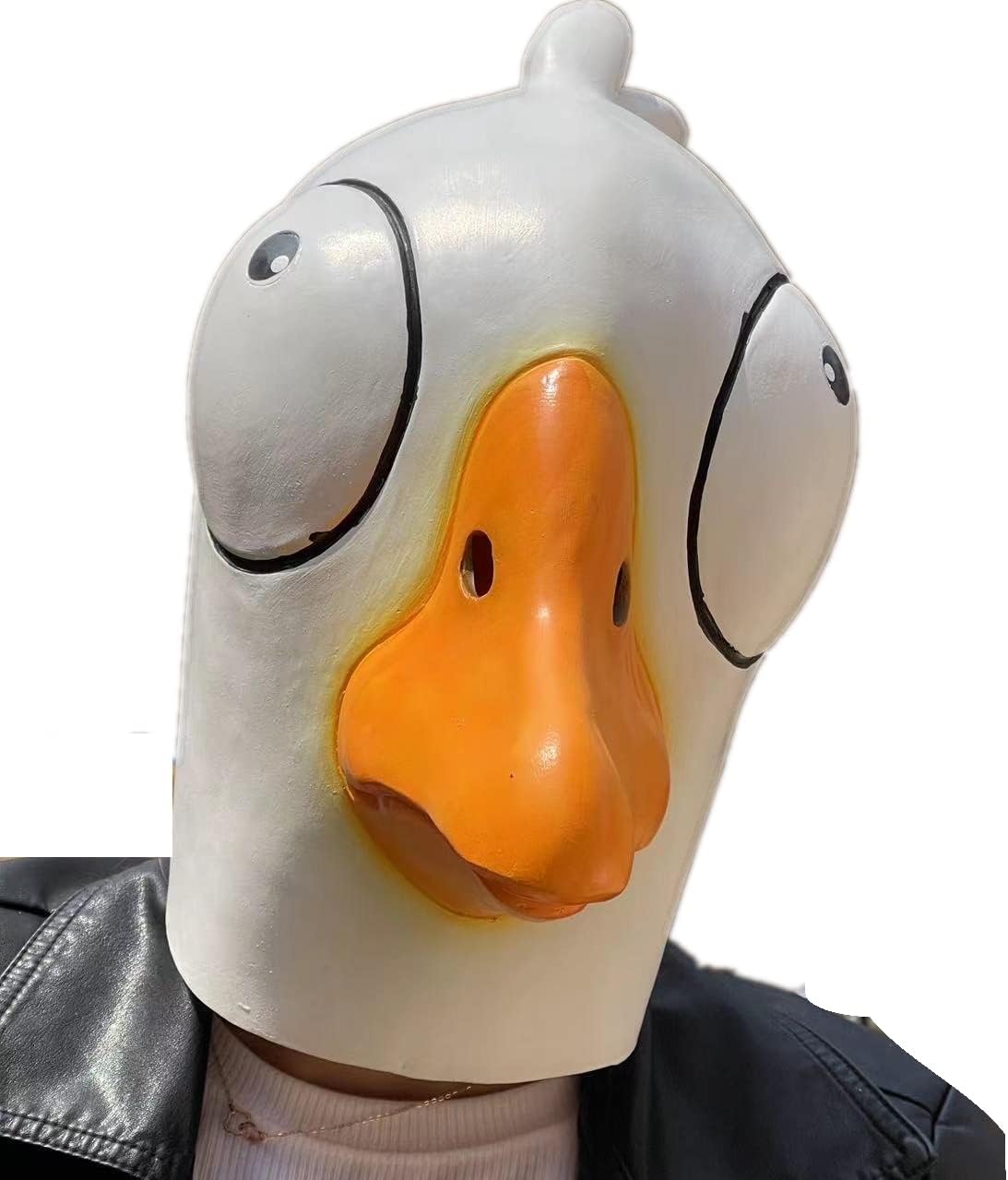 BravoPlay Funny Game Animal Goose Goose Duck Mask Full Head Latex ...