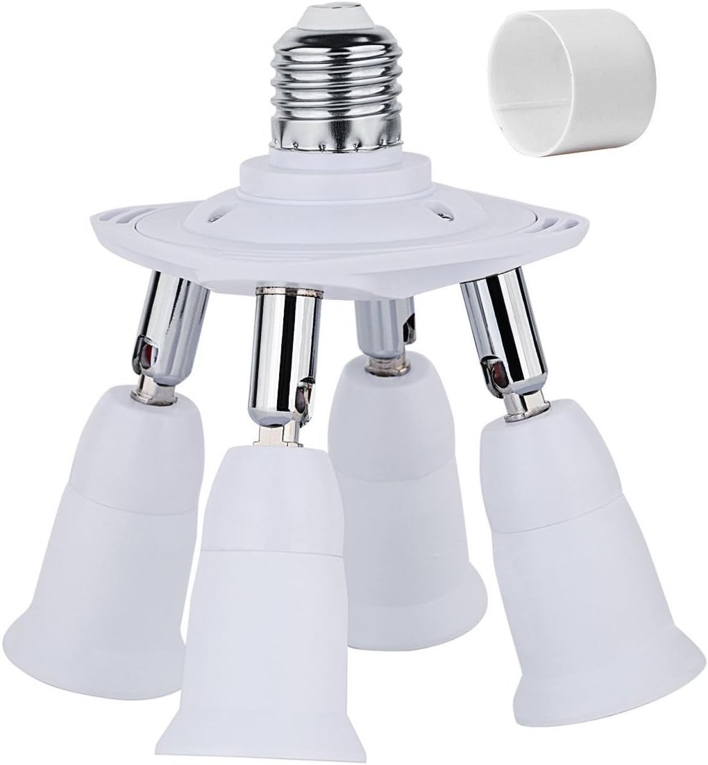 FINELED E27 Socket Splitter, 4 in 1 E27 Splitter Lampholder Adapter ...