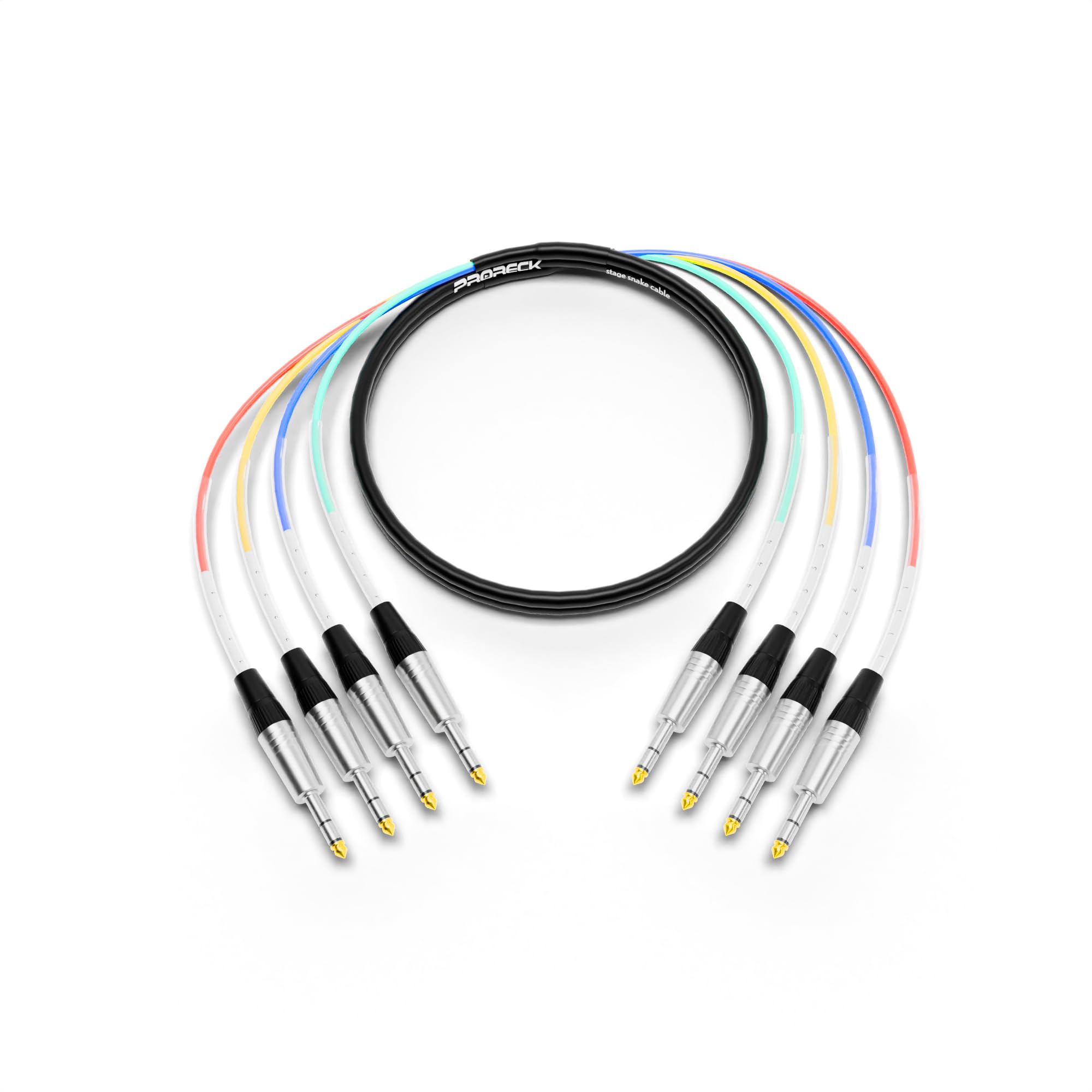 Snapklik.com : PRORECK 10ft Snake Cable, 4-Channel Shielded Audio Cable ...