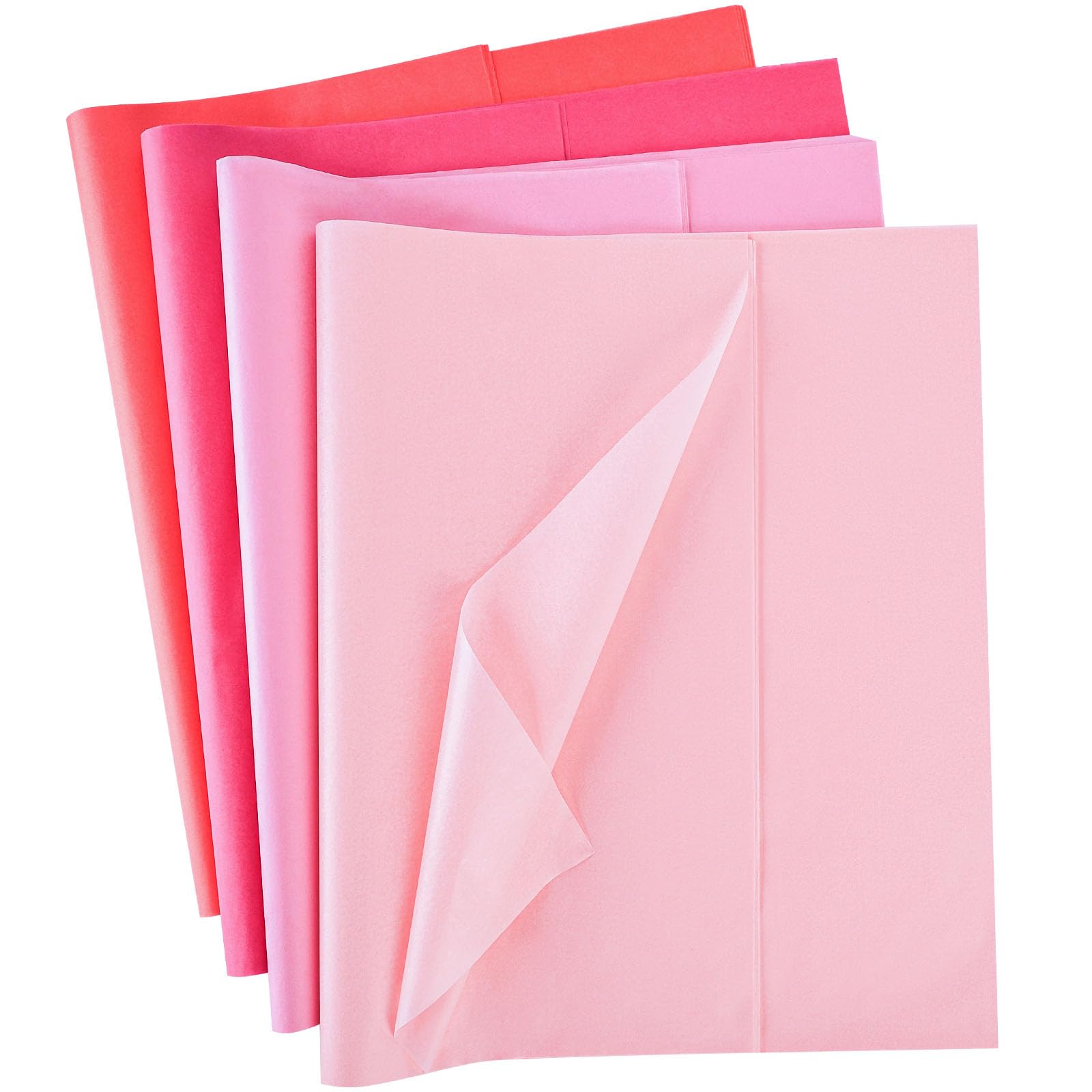 Amazon.com: Shindel 120 Sheets Pink Tissue Paper, Gift Wrapping Paper ...