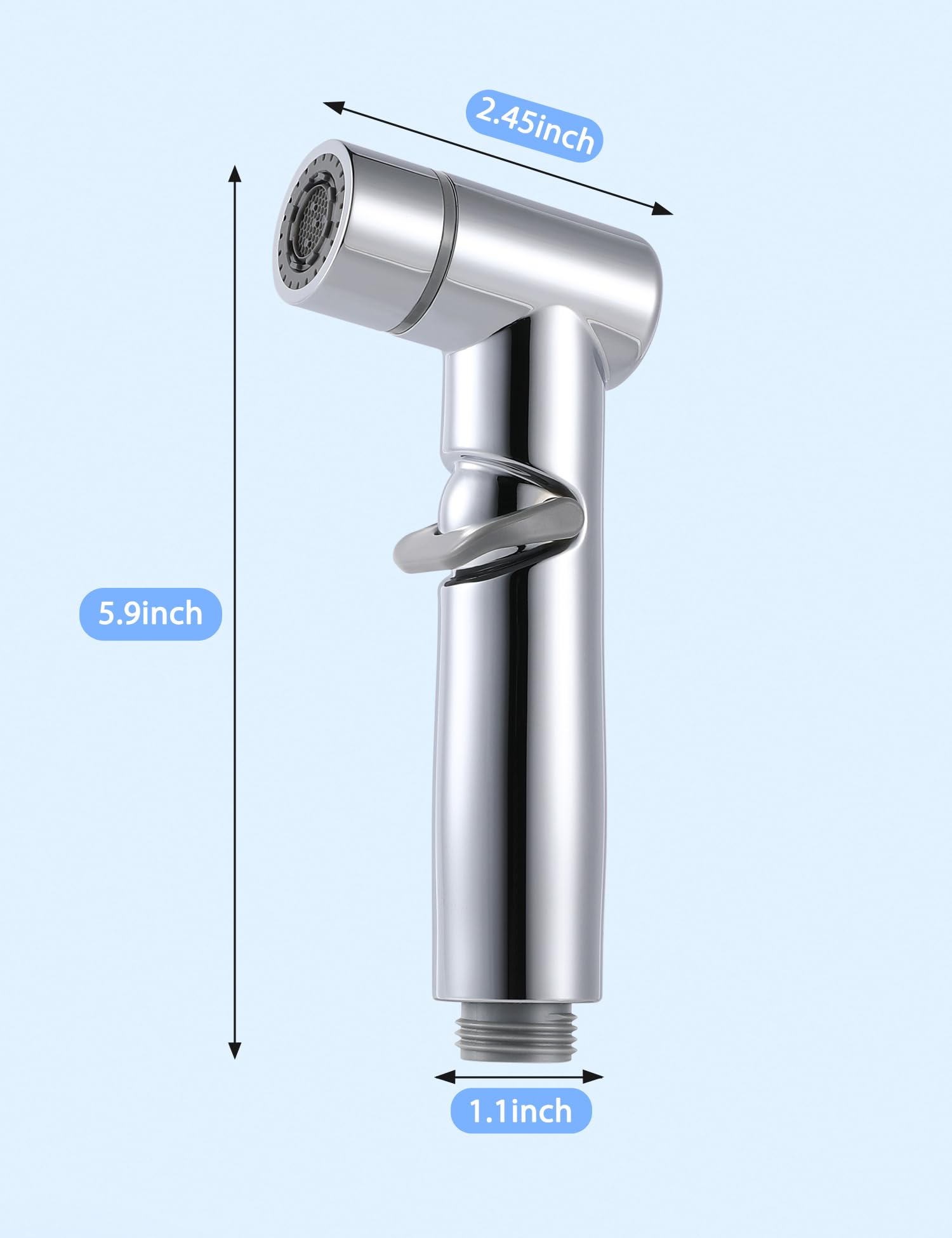 Snapklik.com : Ultra Light Bidet Toilet Sprayer Head - Rustless ...