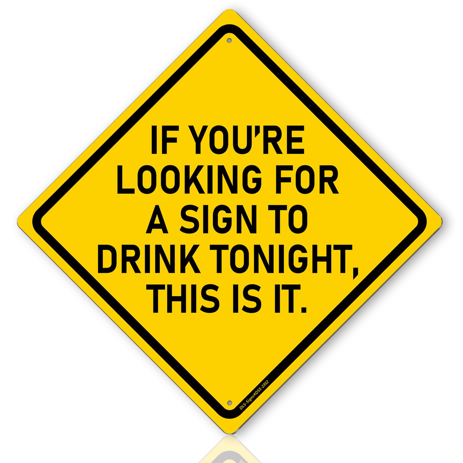 Amazon.com: MOLESS Drink Tonight Bar Sign | 12x12″ Durable Funny Man ...