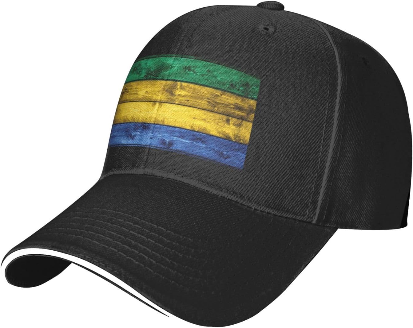 Generic Flag of Gabon Sandwich Baseball Cap Comfortable Casual Stylish ...